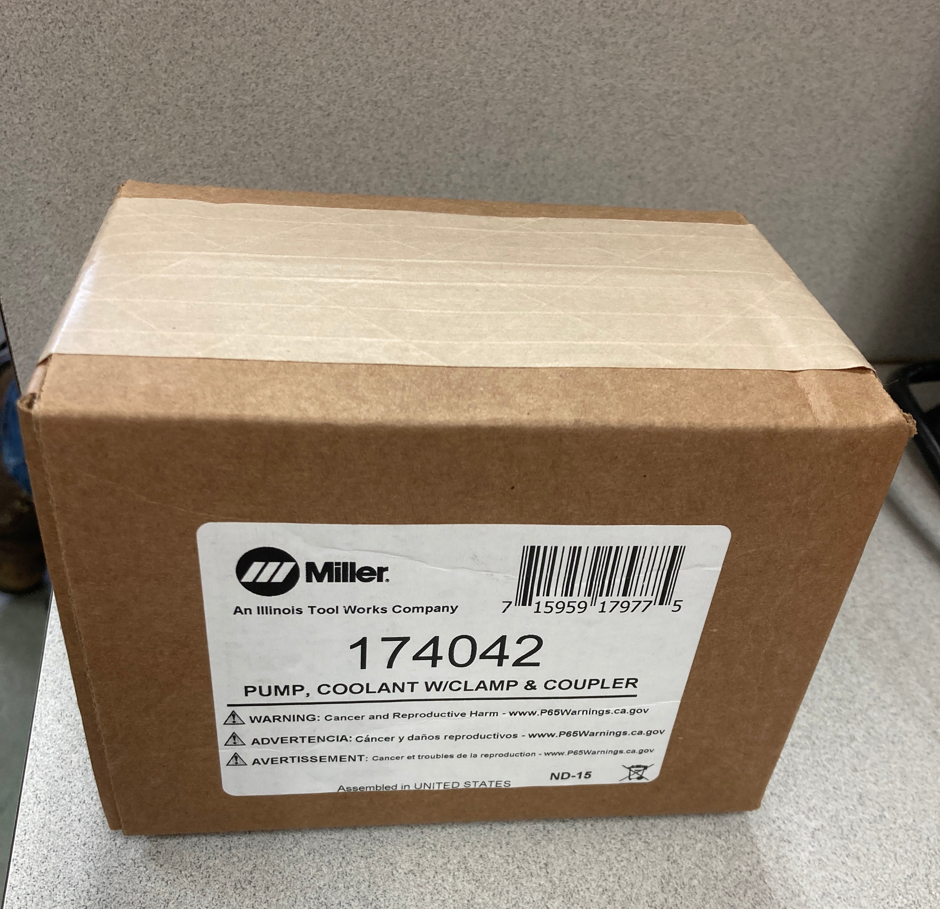 Miller Coolant Pump w/ Clamp & Coupler 174042 – Arc Solutions Inc