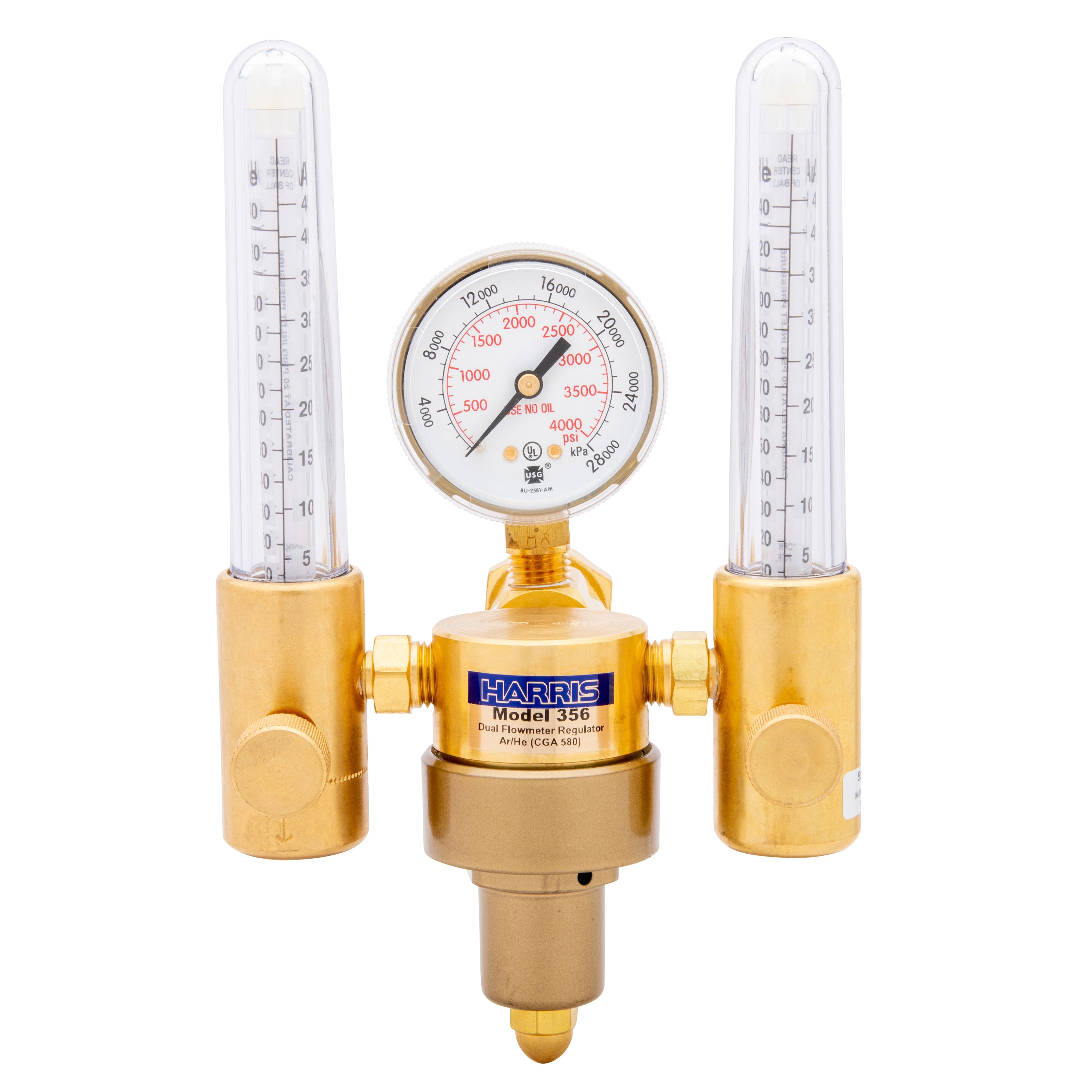 Harris Model 356-Ar/He-580 Dual Flowmeter Regulator 3100140 – Arc ...