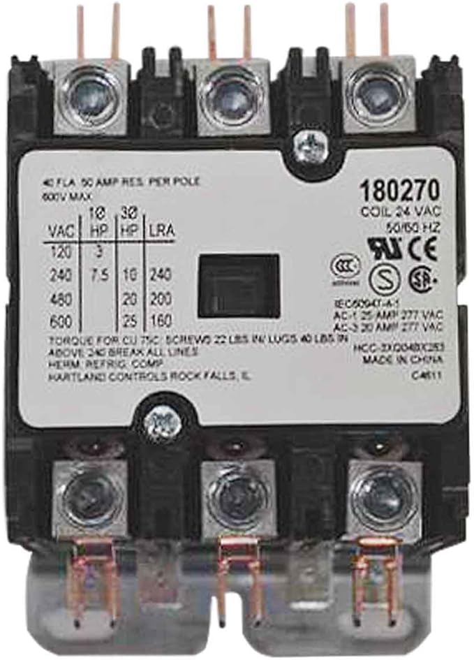 Miller CONTACTOR,DEF PRP 40A 3P 24VVAC COIL W/BOXLUG 180270 – Arc ...
