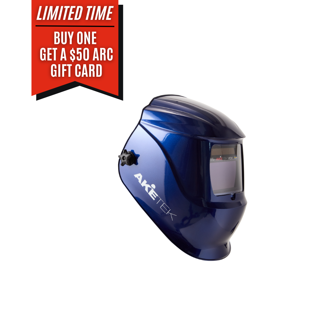 Aketek™ VIEW Dark Blue Welding Helmet 20003 *Free $50 Arc Gift Card ...