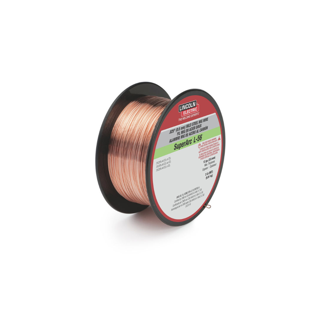 Lincoln SuperArc® L-56® MIG (GMAW) Wire, 0.030 in, 2 lb Plastic Spool ...