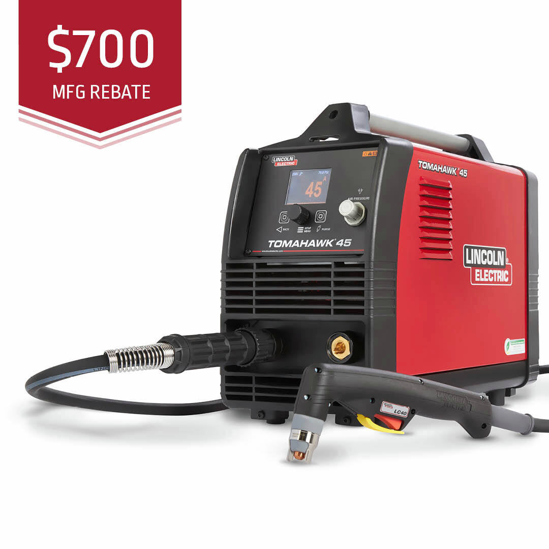 Lincoln Electric Tomahawk® 45 Plasma Cutter with Hand Torch K5458-1 ...