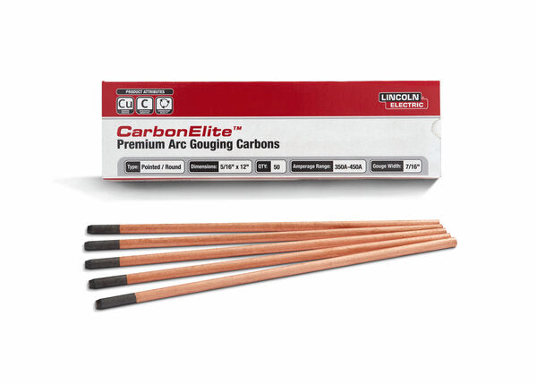 Lincoln Electric CarbonElite® Pointed Gouging Electrodes - 5/32 in x 1 ...