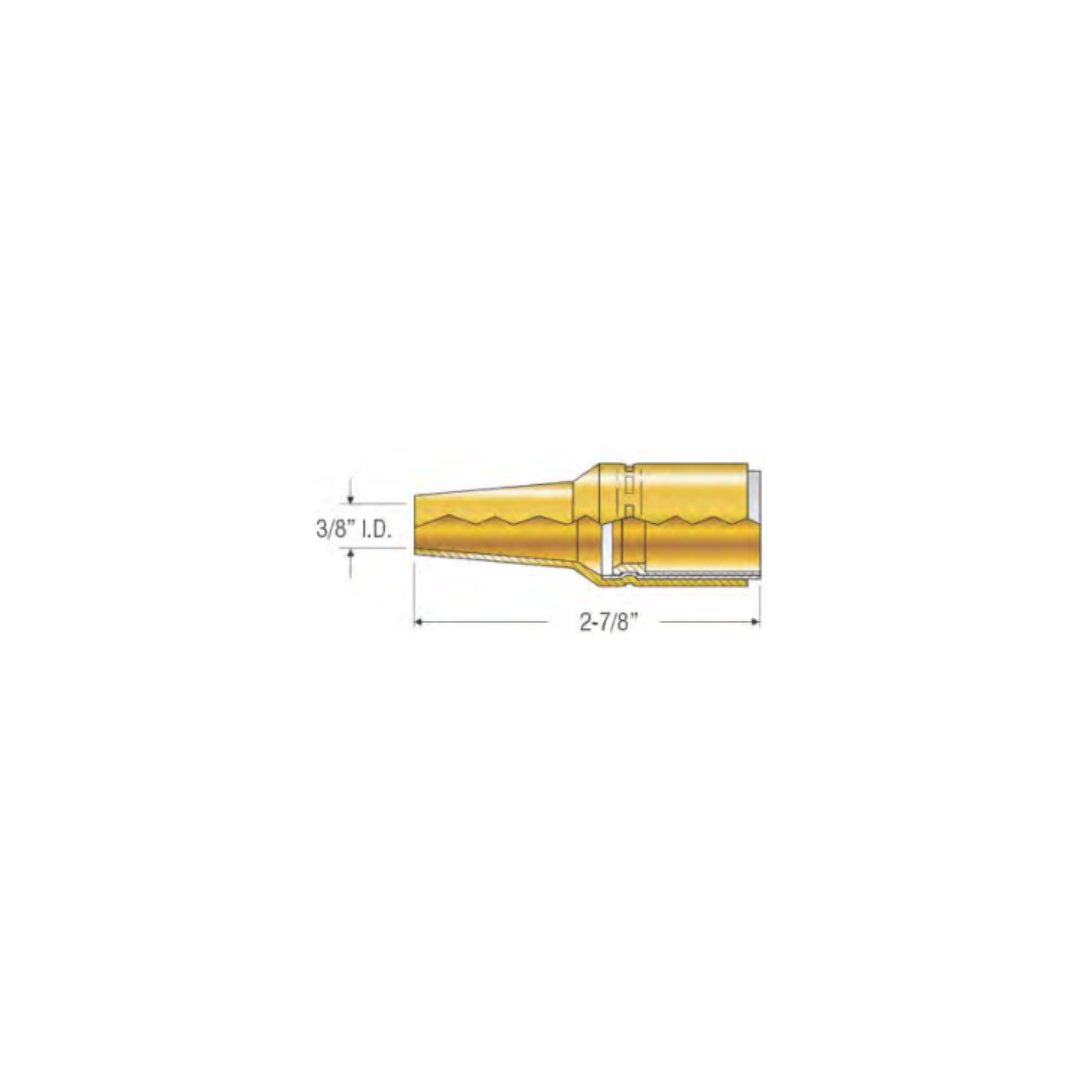 Profax Tapered Nozzle (brass) 3/8", (Pack of 5) 27T38 – Arc Solutions, LLC