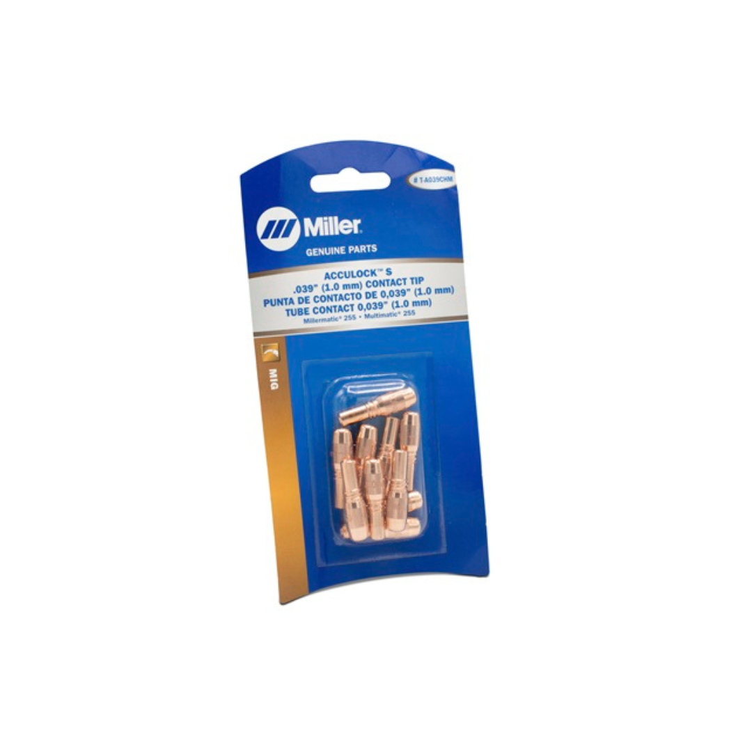 Miller Electric AccuLock™ S Contact Tip for 0.039" (1.0mm) Wire (Mille ...