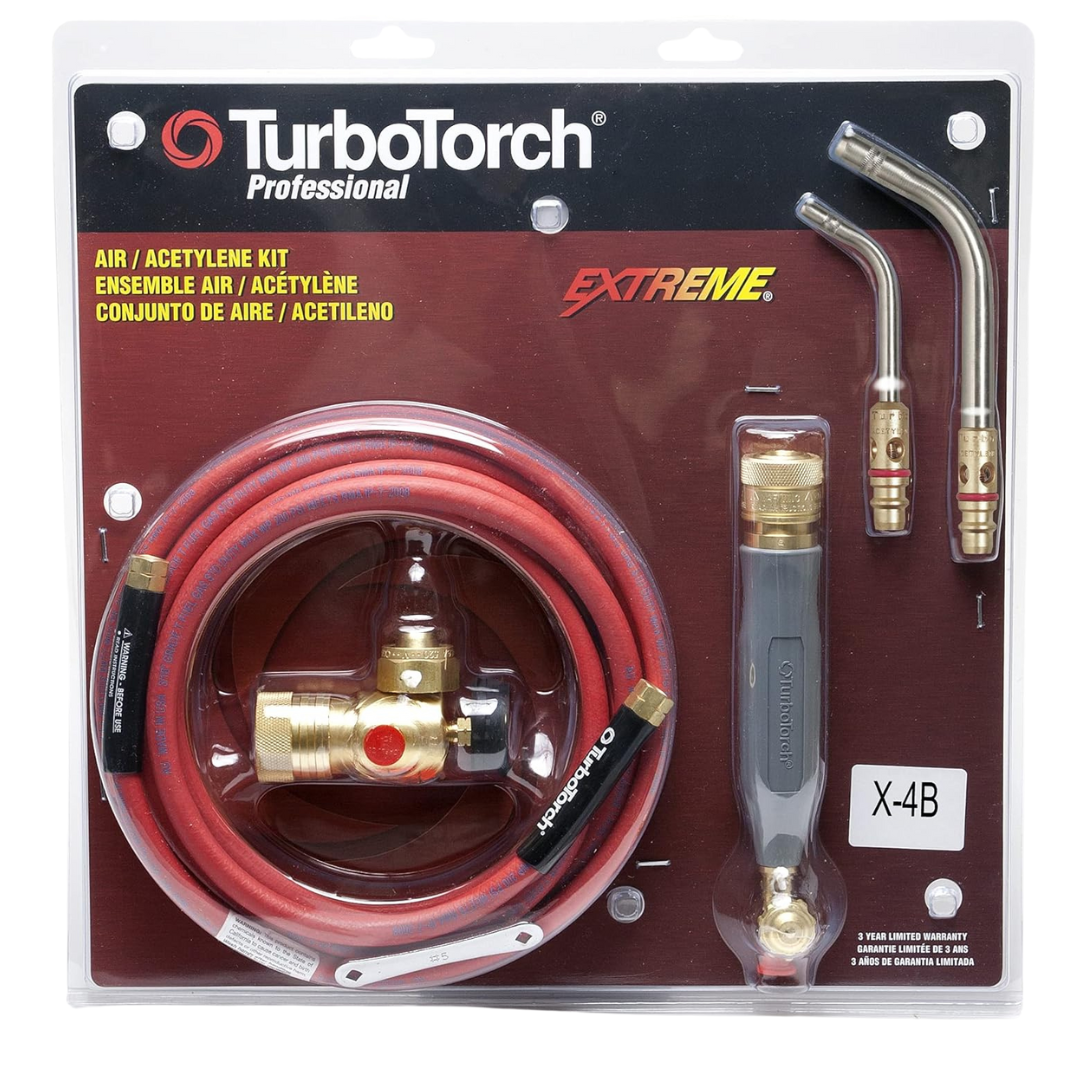 ESAB TURBOTORCH X-4B Manual Torch Kit, Air Acetylene, EXTREME Swirl Co ...