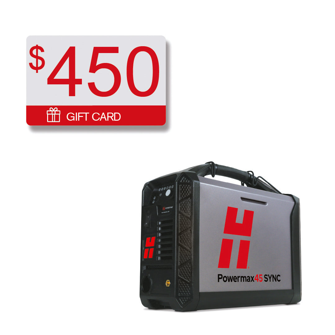 Hypertherm Powermax45 SYNC 230V CSA Standard Power Supply 75° hand tor ...