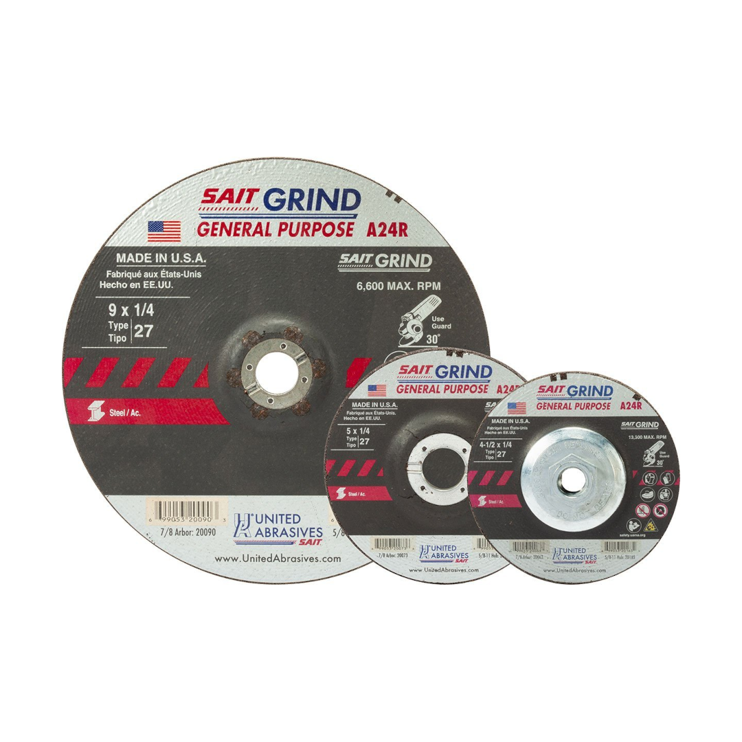 SAIT 4-1/2 Inch Cut Off Wheels Metal Cutting United Abrasives SAIT Cut ...